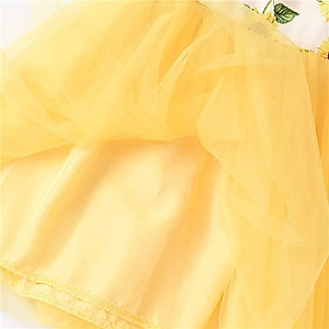 Toddler Baby Girls Summer Dress Sunflower Straps Princess Tulle Tutu Dress Sundress