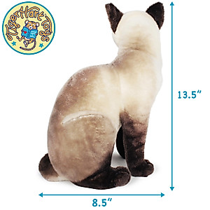 TigerHart Stefan The Siamese Cat - 14 Inch Stuffed Animal Plush