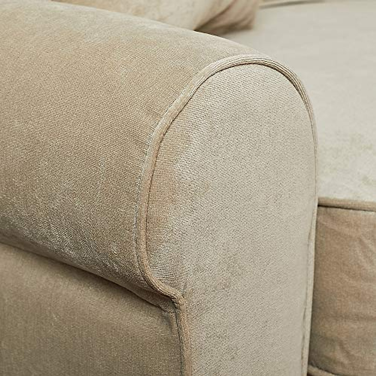 Serta Copenhagen 78" Sofa - Pillowed Back Cushions and Rounded Arms, Durable Modern Upholstered Fabric - Marzipan