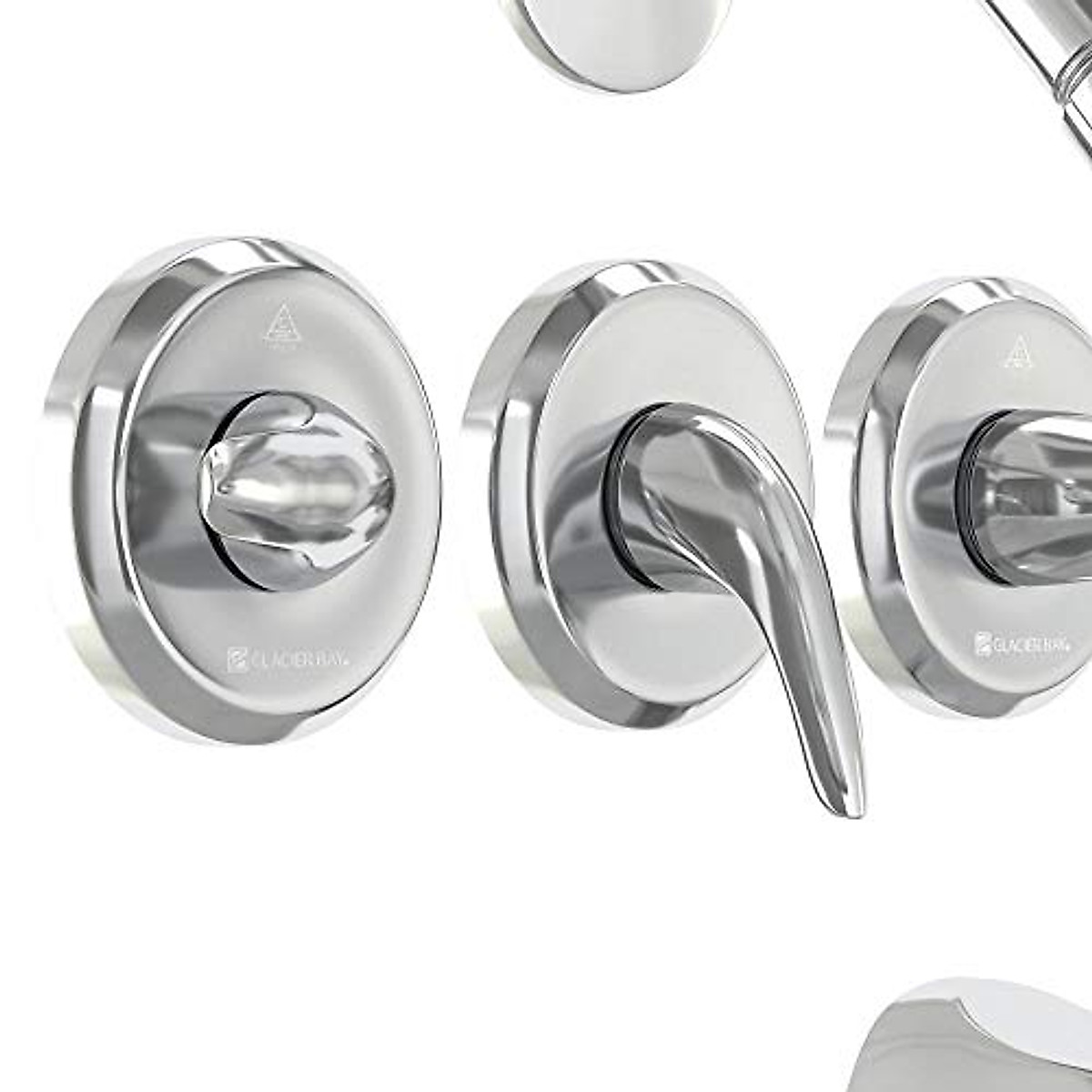 Glacier Bay Aragon 3-Handle 1-Spray Tub and Shower Faucet in Chrome (Valve Included)