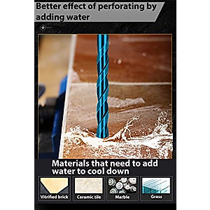 2 Pcs 1/2inch (12mm) Extra Long Hex Shank Concrete Masonry Drill Bit Set 4 Cutting Edges Cross Spear Head Carbide Drill Bit for Ceramic Tile Glass Plastic and Wood