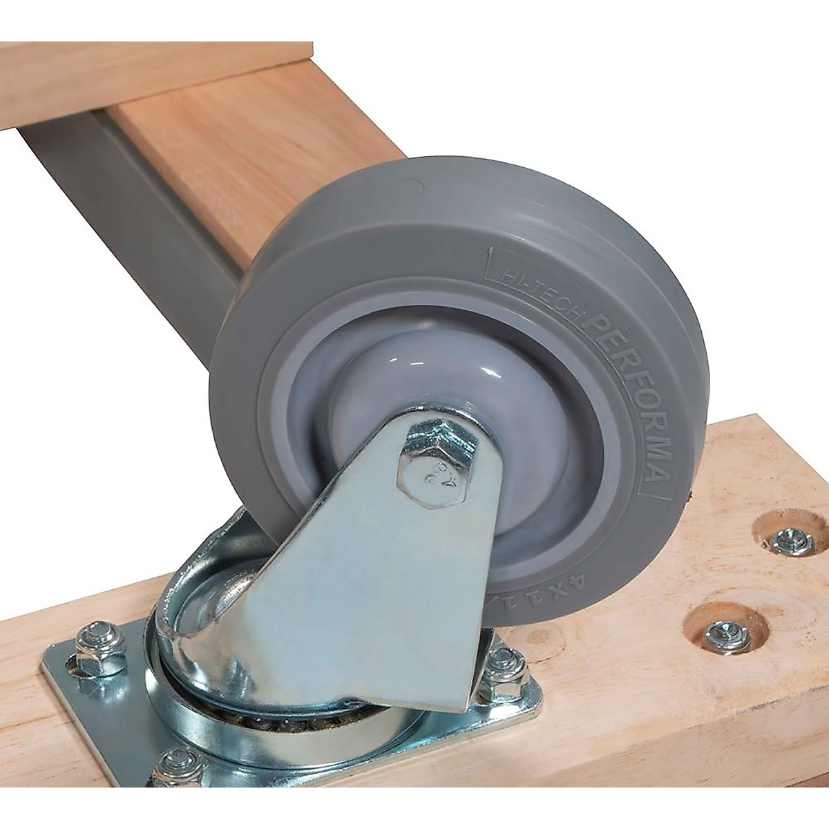 Mytee Products 2 Pack 32"x18" Rubber Caps Moving Dolly with 4" Non-Marking Swivel Caster Wheels 1000 lbs - Chicago Style Heavy Duty 4 Wheel Dolly Cart for Moving Industrial Heavy Loads, Furniture