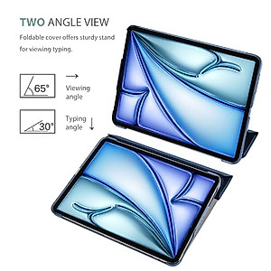 ProCase Smart Case for iPad Air 6th Generation 11 inch M2 2024/10.9 Air 5th Generation 2022/10.9 Air 4th 2020, Protective Cover for iPad Air 6 5 4 Gen -Navy