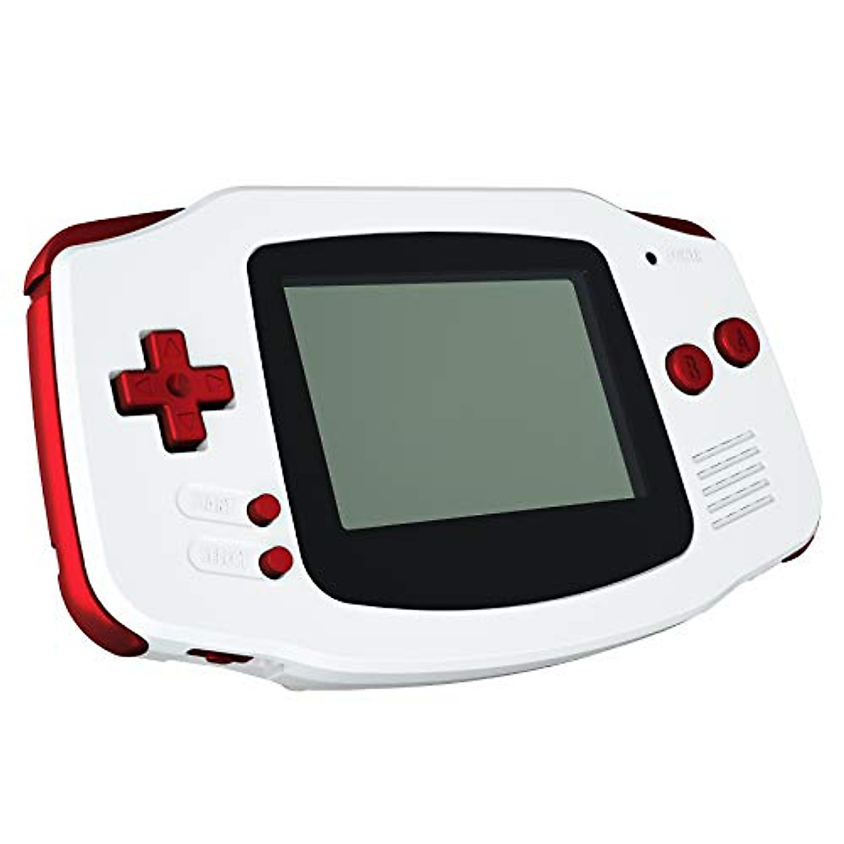 eXtremeRate Scarlet Red Replacement Full Set Buttons for Gameboy Advance GBA - Handheld Game Console NOT Included