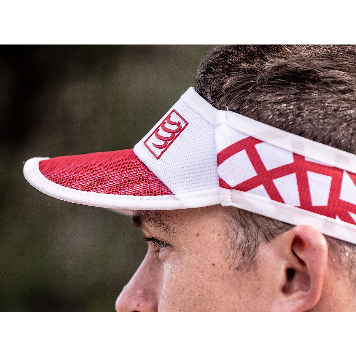 COMPRESSPORT Visor, Rouge/Blanc, TU EU