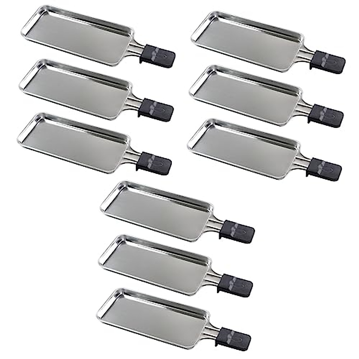 Hemoton 9 Pcs Metal Food Tray Bread Baking Pan Pizza Baking Pan Oven Baking Pans Cake Pan Bread Loaf Pan Stainless Steel Stackable Baking Tray Stainless Steel Bread Pan Bbq Baking Pan