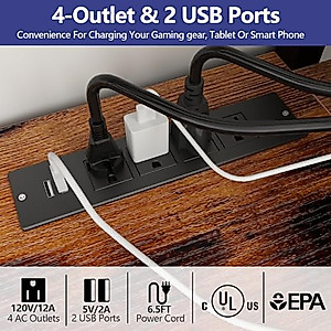 Loomie L Shaped Computer Desk with Power Outlets, 55"Wx41"D Reversible Corner Desk with LED Light, Drawer & Monitor Stand,Home Office Gaming Desk with 4 Tier Storage Shelves & Bag, Study Table,Rustic