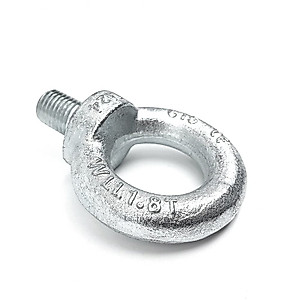 M24 Marine Grade Heavy Duty Male Thread Machinery Shoulder Lifting Ring Eye Bolt (M24) Surface Zinc Plated