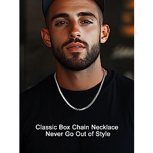 Man Chain Necklace Steel 28 inch Stainless Jewelry Gift