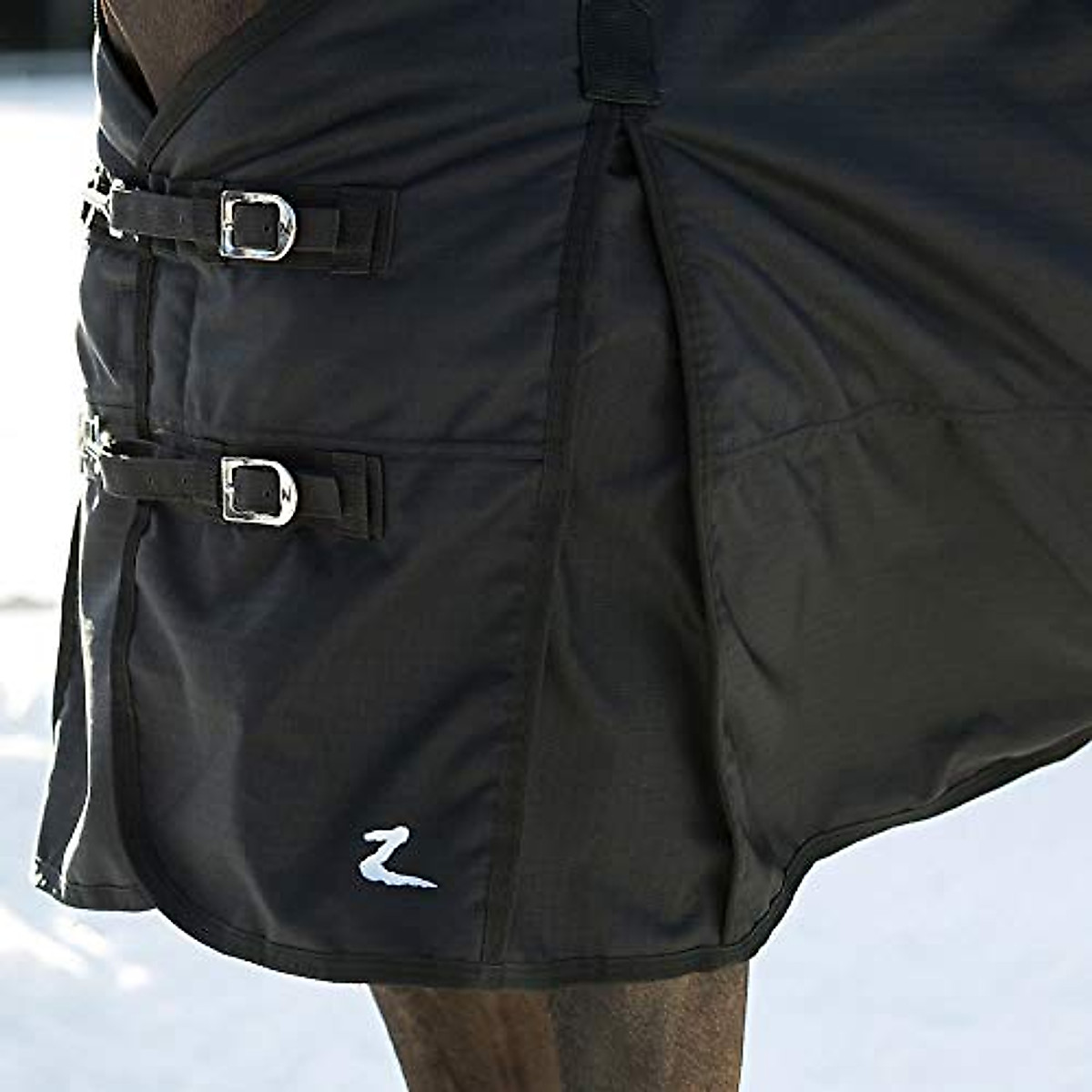 Horze Nevada 1200D Lightweight Waterproof Horse Turnout Rain Sheet (No Fill) - Black - 75 in