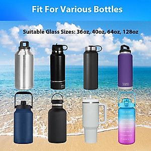 QICAIPO Water Bottle Holder with Strap And Paracord Handle, Crossbody Water Bottle Carrier Sling Bag For 40oz 64oz Jugs