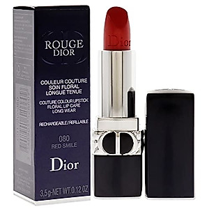 Christian Dior Rouge Dior Couture Lipstick Satin - 080 Red Smile Lipstick (Refillable) Women 0.12 oz