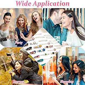 30 Pcs Acrylic Resin Barrettes, Cridoz Barrettes and Pearl Hair Clips for Women, Banges Hair Accessories