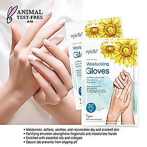epielle New Moisturizing Socks and Gloves for Hand and Foot Care | Assorted 10 Pairs (5 Gloves & 5 Socks) Stocking Stuffers!!