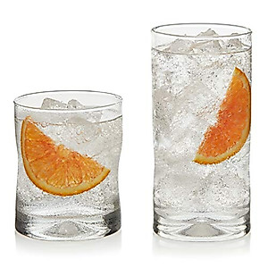 Libbey Impressions 16-Piece Tumbler and Rocks Glass Set