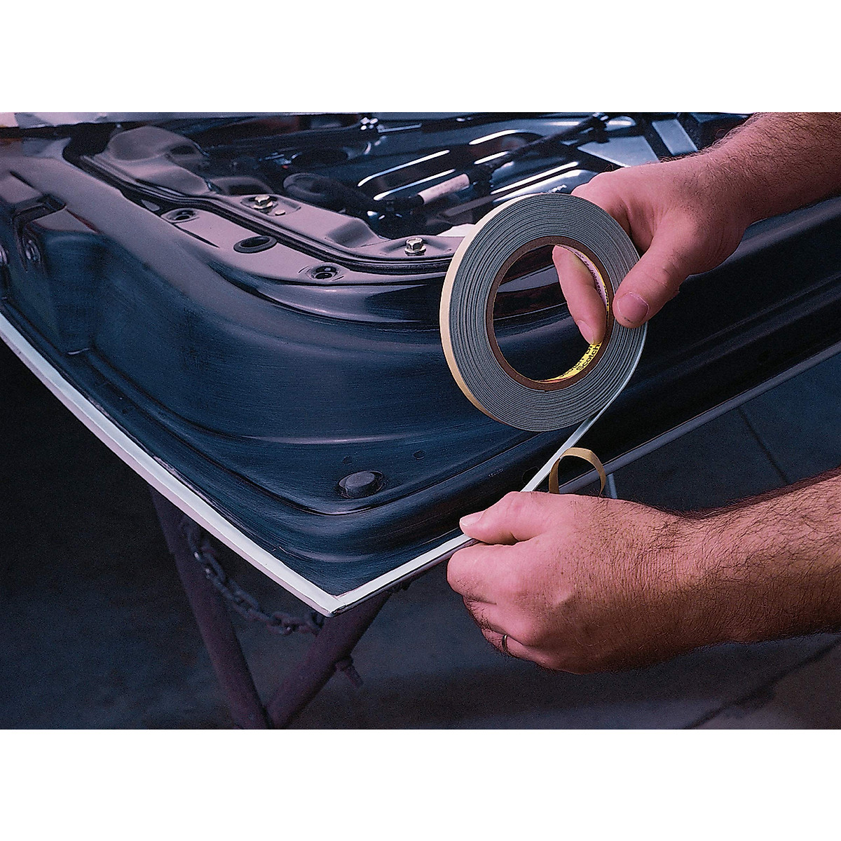 3M Seam Sealer Tape, 08475, 3/8 in x 30 ft, 1 Roll, Gray, Solvent-Activated Adhesive, for Automotive