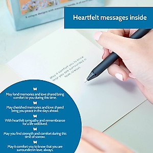 T MARIE 30 Sympathy Cards Assortment Box with Envelopes - 4x6” Kraft Style Bulk Condolence Cards - Assorted Sympathy Cards With Heartfelt Messages Inside for Funeral, Memorial Service and Bereavement