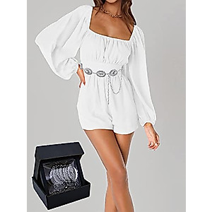 trypro Metal Waist Chain Belt for Women Western Cowgirl Adjustable Concho Silver Chain Belts for Dresses Jeans Gift