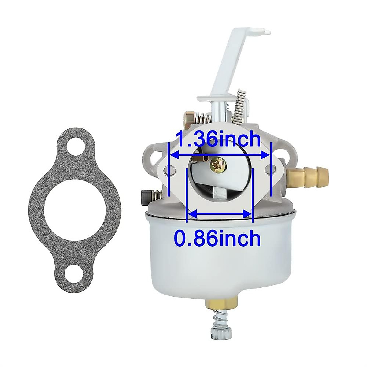 Savior 632272 Carburetor with Gasket for Tecumseh H30 H50 H60 HH60 632230 632631 631067 632235 631867 632019A 632019 631828 632076 631067A 5HP 6HP Carb Kit Troy-Bilt Hose Tiller Engine Parts
