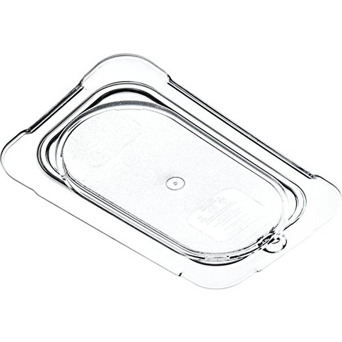 Carlisle FoodService Products Storplus 1/9 Size Universal Flat Food Pan Lid for Catering, Buffets, Restaurants, Polycarbonate, Clear