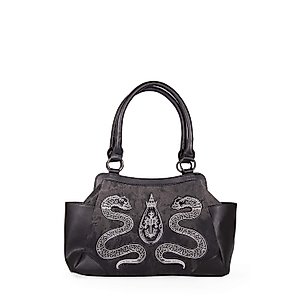 Lost Queen Alchemist Potion Handbag Embroidered Serpent Purse Alternative Bag