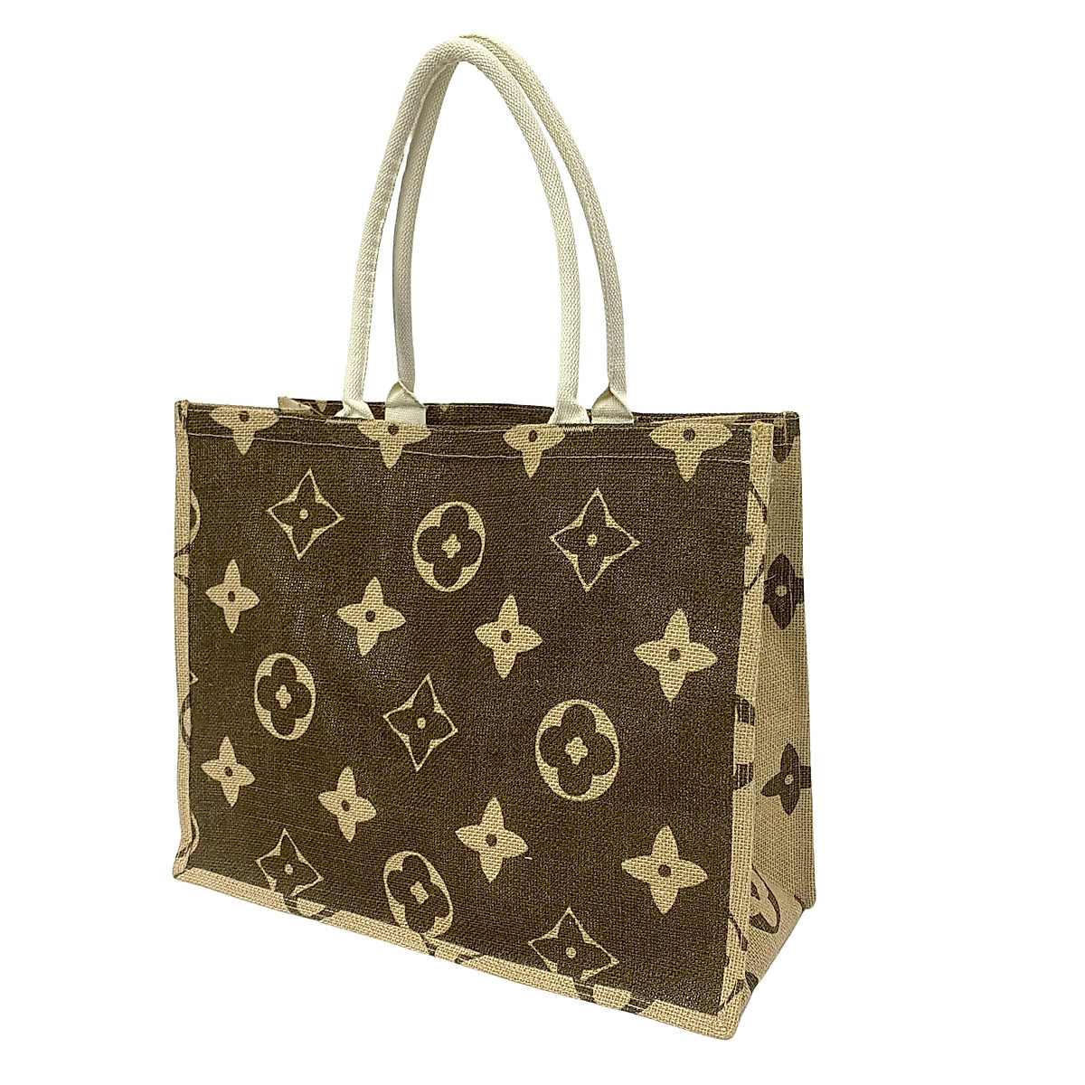 Bluenut Jute-Beach-Pool-Grocery-Tote-Shopping-Bags-Burlap-Reusable-Market-Bags-Tote-Large-Shoulder-Bag-with-Handle-Straw-Bag-Chrismas-Gifts-for-Women