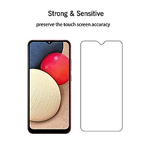 Ailun Glass Screen Protector for Galaxy A02S 3Pack Tempered Glass for Samsung Galaxy A02S 0.33mm Ultra Clear Anti-Scratch Case Friendly