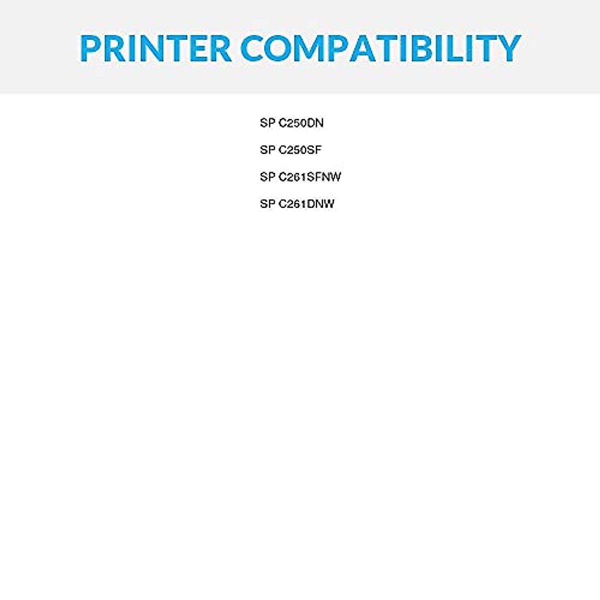 SPEEDYINKS Speedy Inks Compatible Toner Cartridge Replacement for Ricoh SP C250 407539 (Black)