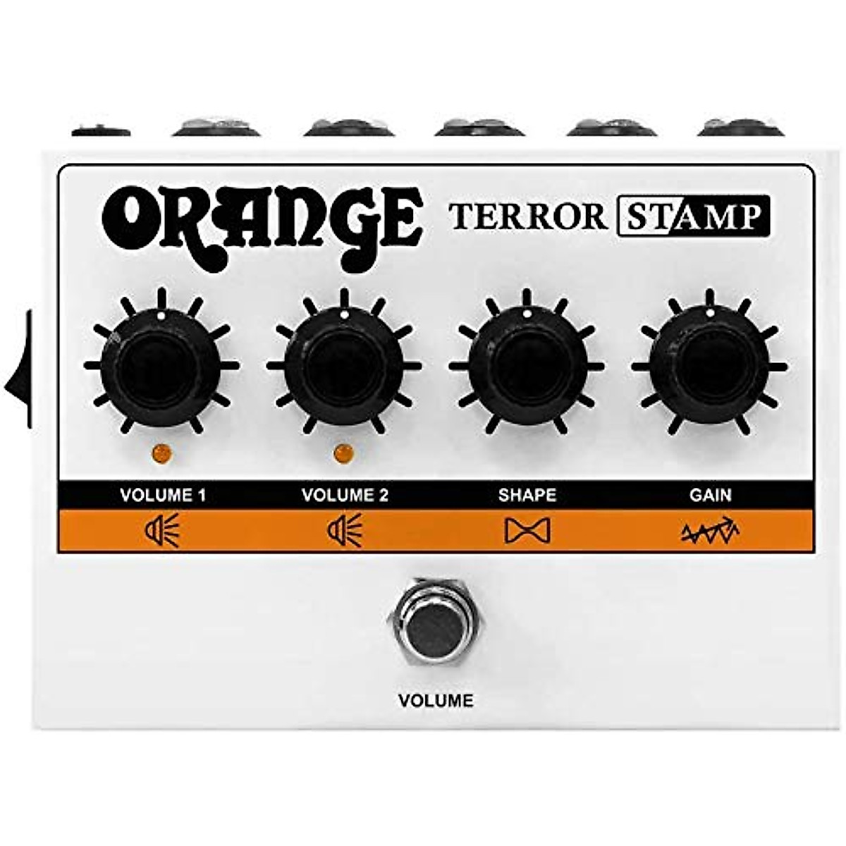 Orange Terror Stamp Guitar Amplifier Pedal Bundle with Instrument Cable, Fender Picks, and Austin Bazaar Polishing Cloth