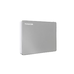Toshiba Canvio Flex 2TB Portable External Hard Drive USB-C USB 3.0, Silver for PC, Mac, & Tablet - HDTX120XSCAA