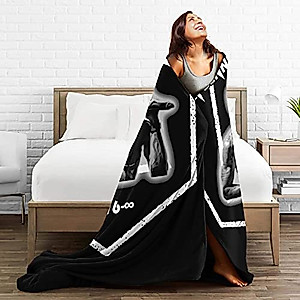 Chester Bennington Blanket Flannel Super Soft Fleece Lightweight Throw Blanket for Bed Couch Sofa Bedroom Warm Blanket 50"X40"