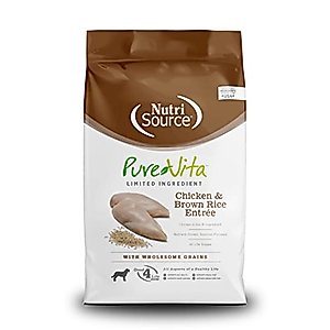 Pure Vita Dry Dog Food - Chicken & Brown Rice - 5 lbs