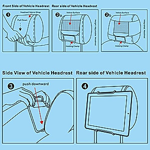 TFY Car Headrest Mount Holder for all Kindle Fire - Kindle Fire HD 6 / HD 7 / HD X7 / HD X9 / HD 6 (2014) / HD 7 (2014) / HD 6 (Kid Edition) / HD 7 (Kid Edition) / New Fire 7 (2015) / HD 8 / HD 10