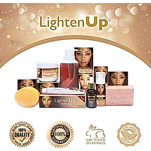 LightenUp Plus Clarifying Gel - 1 fl oz / 30 ml - Dark Spots Cream, Reduce Hyperpigmentation on: Dark Knuckles, Elbows, Hands, Armpits, with Alpha Arbutin, Fruity Tamarind Extract