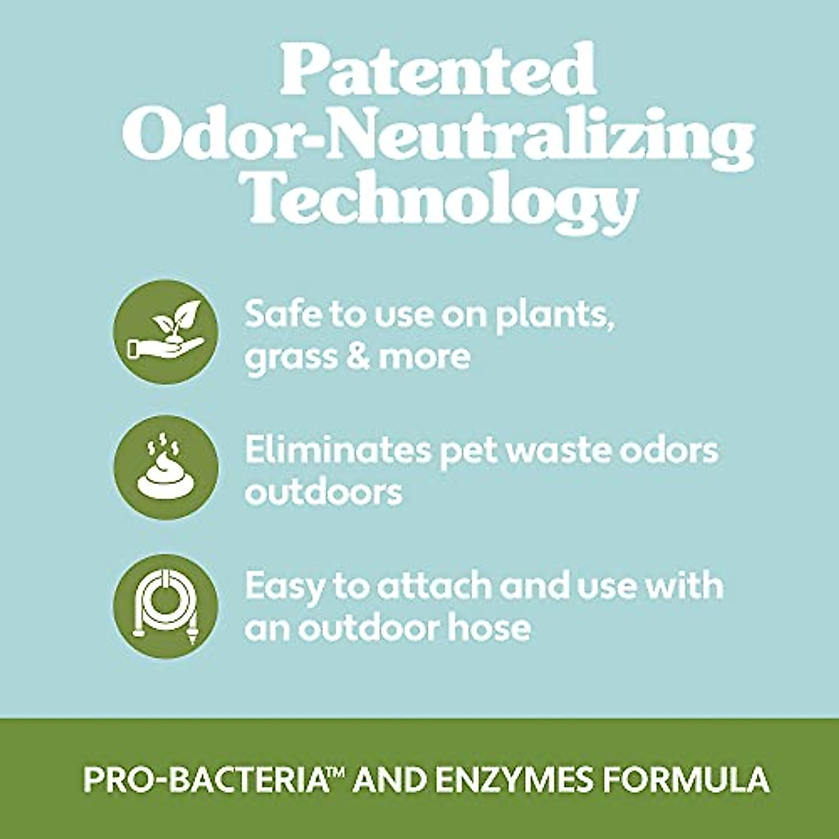 Simple Solution Yard Odor Away! Hose Spray Concentrate | Pet Odor Eliminator for Outdoors | 32 oz