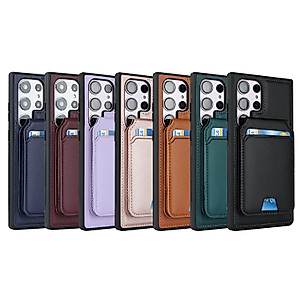 Ｈａｖａｙａ for Galaxy S23 Ultra case magsafe Compatible Samsung Galaxy S23 Ultra case Magnetic with Card Holder S23 Ultra Leather Phone case Magnetic Wallet Detachable for Men-Blue