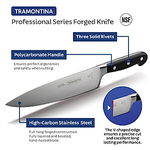 Tramontina Pro Series Forged 3-Piece Starter Kitchen Knife Set