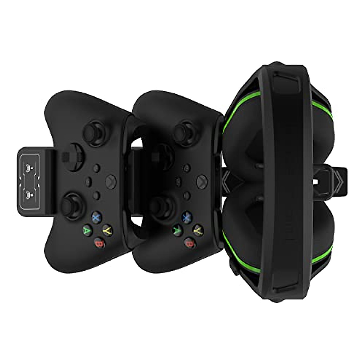 Turtle Beach Fuel Dual Controller Charging Station & Headset Stand for Xbox Series X|S & Xbox One Wireless Controllers â€“ 22+ Hour Battery Packs, Quick Charge, and Compact Design - Black