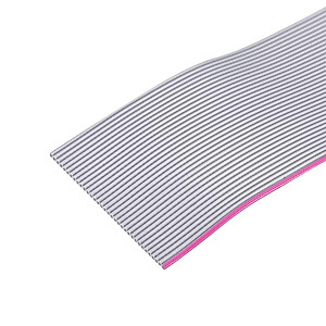 uxcell Flat Ribbon Cable Wire 2m/6.6ft Length 1.0mm Pitch 34 Pins Gray for AWM 2651 Connecting