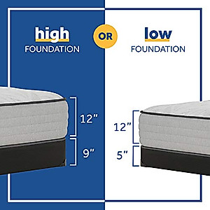 Sealy Posturepedic 12" Spring Tight Top Mattress with Cooling Air Gel Foam, Firm Spring Mattress with Targeted Body Support, Queen