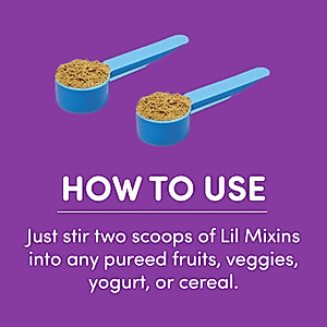 Lil Mixins Early Allergen Introduction Mix-ins, Hard Boiled Egg | Baby Stage 1-3, for Ages 4-12 Mo., 8.5 Oz Jar, 4 Month Supply