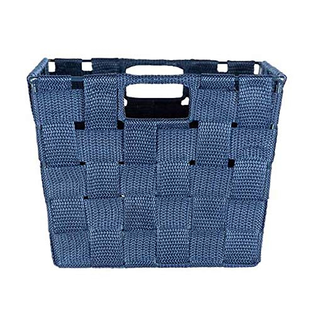 Wenko Adria S Storage Basket White Polypropylene 30 x 15 x 20 cm, blue, Small
