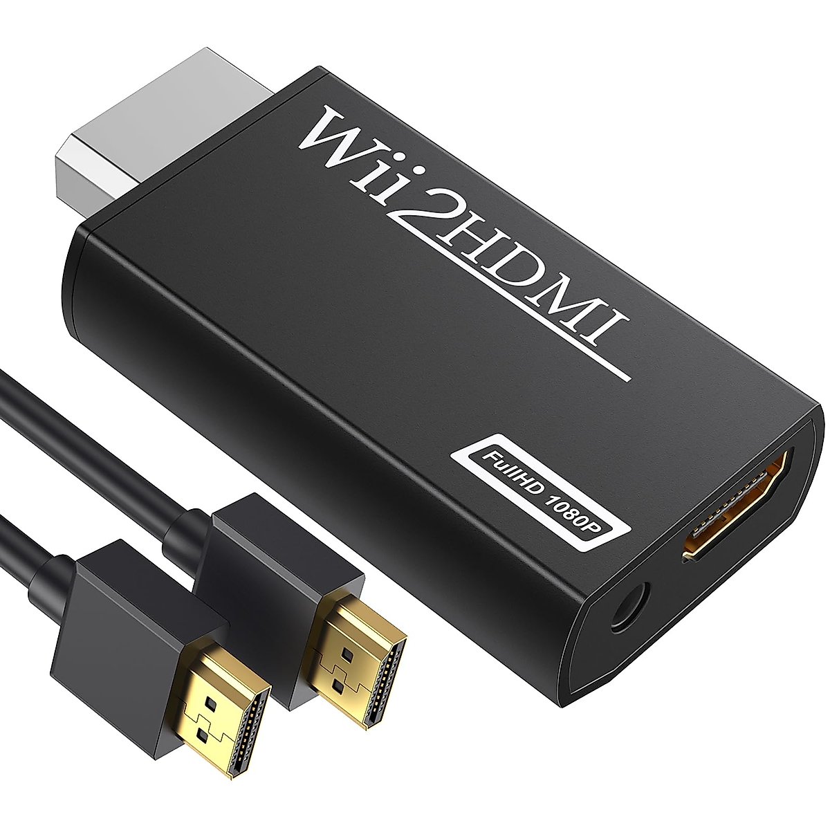 GANA Wii to hdmi Converter, wii to hdmi Adapter, wii to hdmi1080p 720p Connector Output Video & 3.5mm Audio - Supports All Wii Display Modes