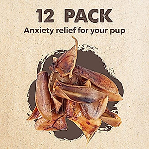 Mighty Paw Half Pig Ears for Dogs | All Natural Dog Treats. Single Ingredient Pig Ear Dog Treats. Better Than Rawhide Dog Snacks for Puppy and Large/Medium Dogs. Pigs Ears Dog Chews, Dog Pig Ears