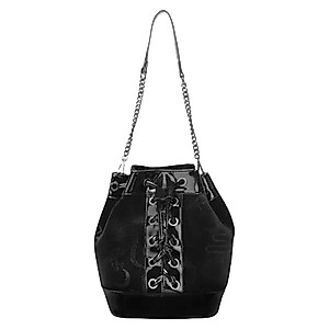 Killstar Oherworld Drawstring Bag Goth Corset Detail Goth Punk Grunge