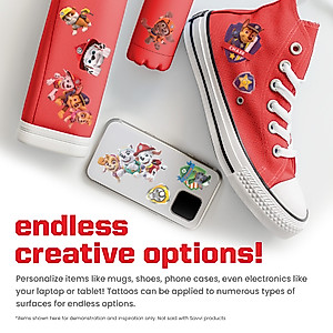 Savvi - 50 Paw Patrol Temporary Tattoos: All Characters, Skin-Safe Ink, Great for Birthday Parties, Gifts for Boys and Girls Ages 4-12+, Made in the USA [6 sheets, 50 count]