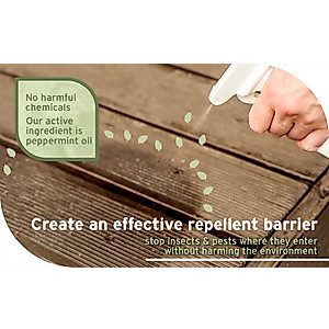 Mentha 16oz Insect and Pest Control Spray, All-Purpose Peppermint Oil Spray for Bugs, Rodents, Fleas, Ants, Roach Indoor for Home Peppermint Oil to Repel Mice and Rats White