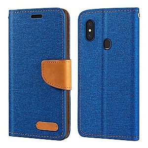 for Gigaset GS290 Case, Oxford Leather Wallet Case with Soft TPU Back Cover Magnet Flip Case for Gigaset GS290 Plus (6.3”)