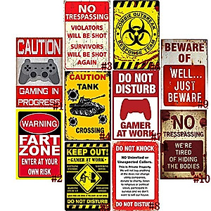 Pozino Game Sign Light Tin Sign Pac Black Arcade Video Game Room Wall Decor Game Room tin Signs 8x12 inch