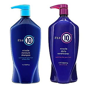 It's A 10 Miracle Moisture Shampoo 33.8 Oz & Daily Conditioner 33.8 Oz Duo.
